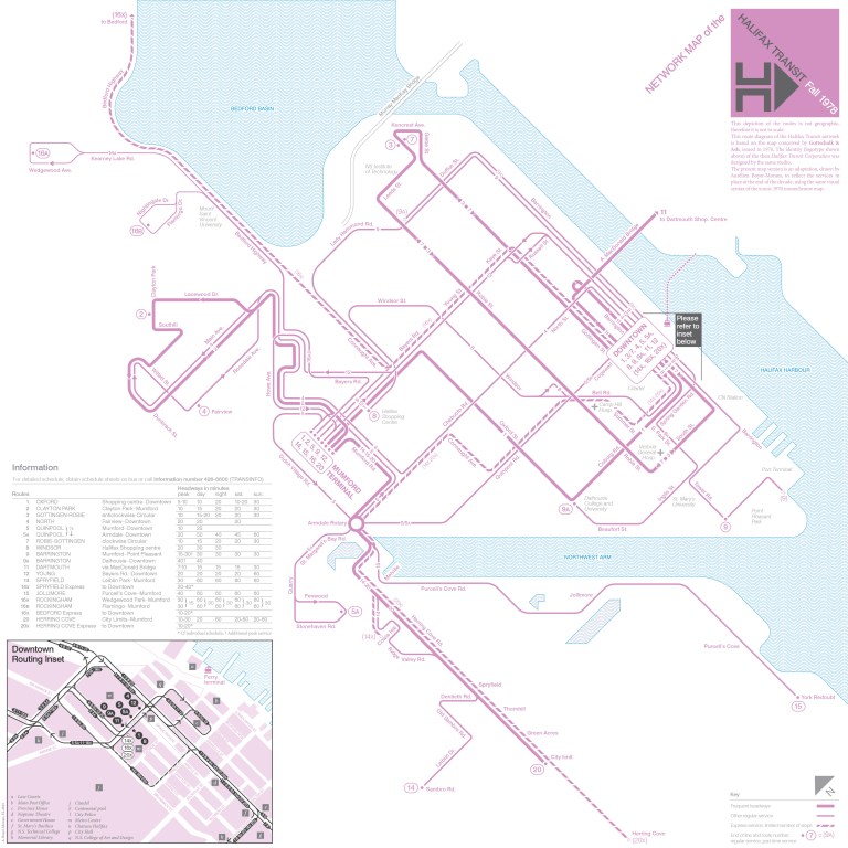 Halifax Diagram revisited, 1978 – City & Transit Maps